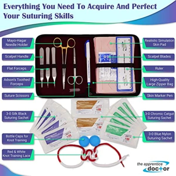 Suture Practice Kit for Medical Students +1 Year Access to The Future
